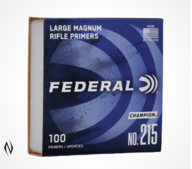 FEDERAL PRIMER 215 LARGE RIFLE MAGNUM per 1000 - Fisher Firearms