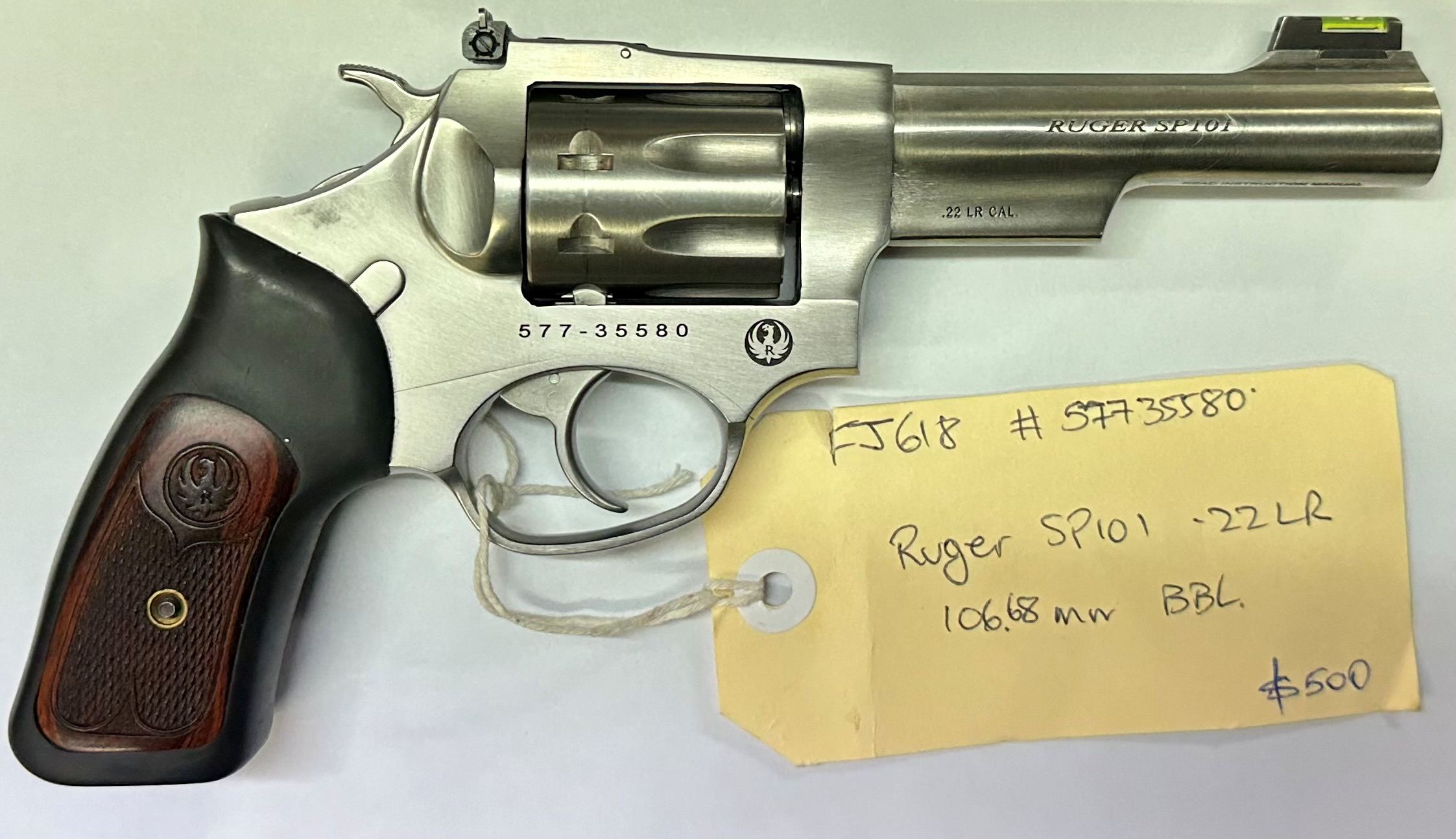 Ruger SP101 22LR FJ618 57735580 NFID F00016684 - Fisher Firearms