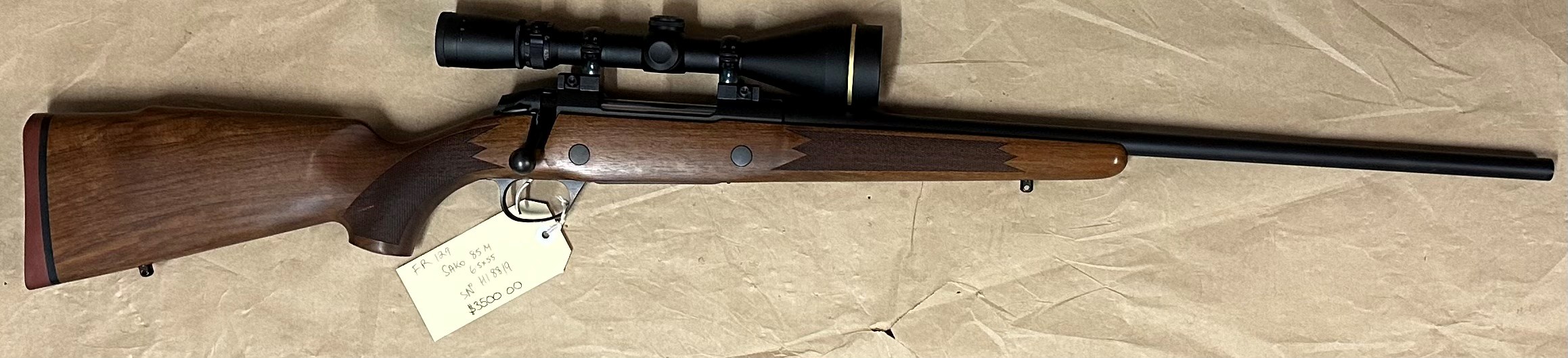Sako 85 Hunter 6.5x55 Tag FR129 H18819 NFID F00017953 - Fisher Firearms
