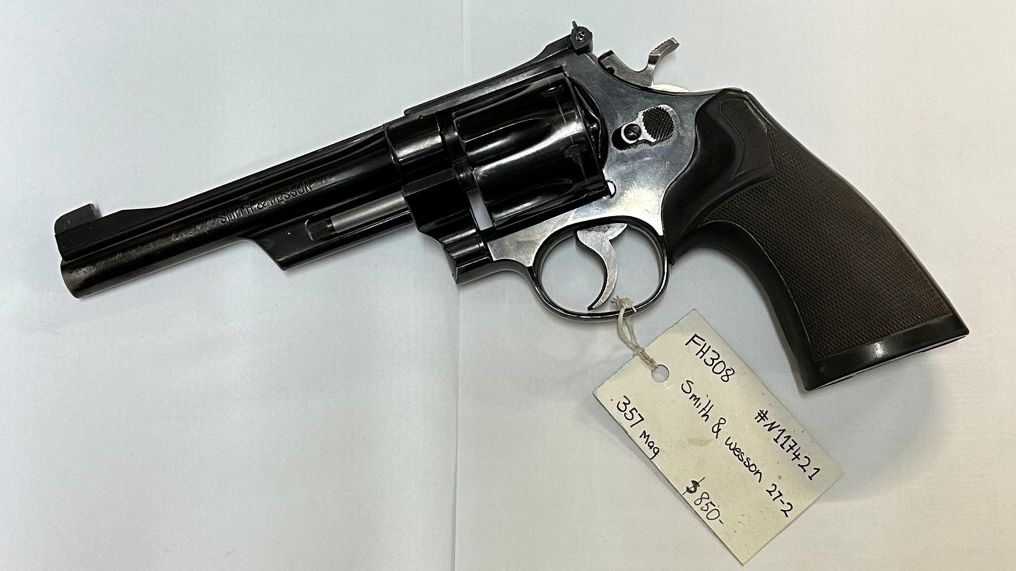 Smith & Wesson 27-2 357 Mag Tag FH308 N117421 NFID00000641 - Fisher ...