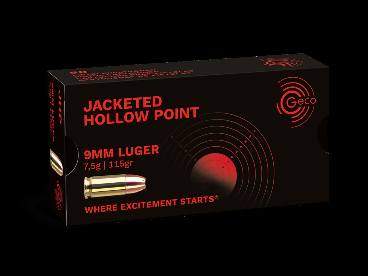 Geco 9mm JHP 115gr - Fisher Firearms